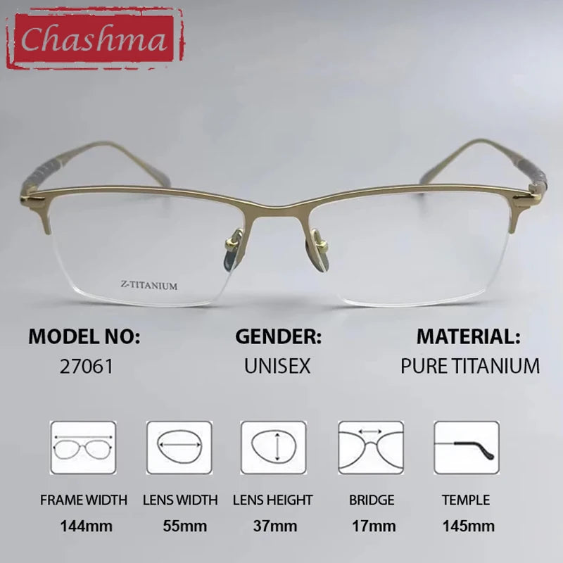 Chashma Men's Titanium Eyeglasses 827061 – FuzWeb