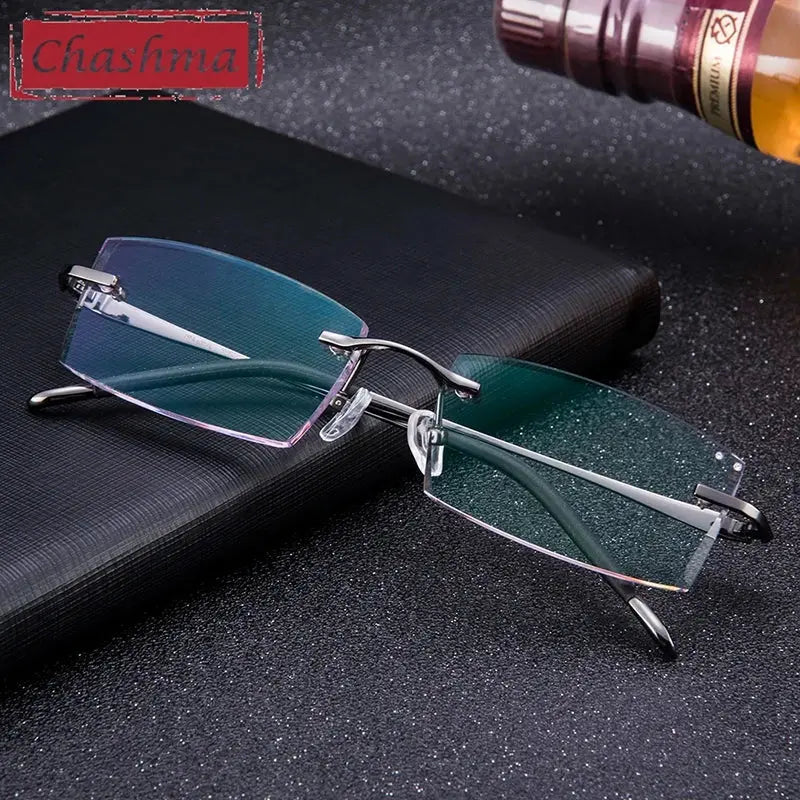 Chashma Rimless Square Eyeglasses 888193 – FuzWeb