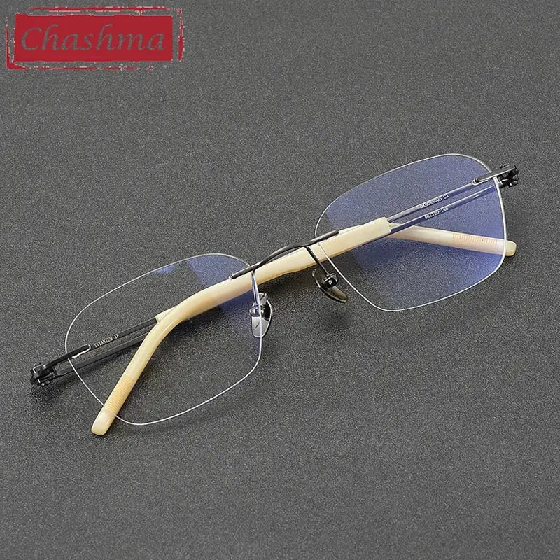 Chashma Ottica Rimless Polygon Eyeglasses – FuzWeb