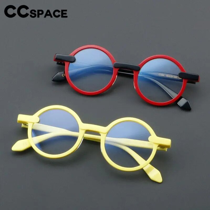 Ccspace Full Rim Round Eyeglasses Fuzweb
