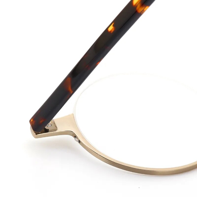 Muzz Eyeglasses Unisex Semi Rim Small Round Fuzweb