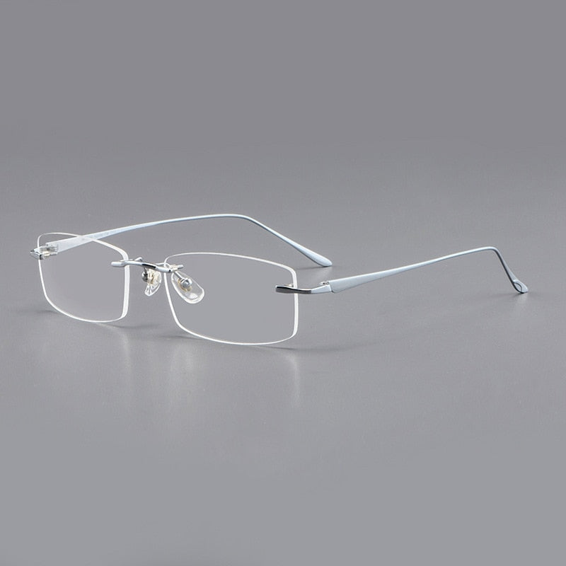 Yimaruili Men's Rimless Rectangle Titanium Eyeglasses A8012t – FuzWeb
