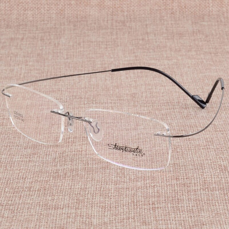Customizable Rimless Frame Eyeglasses – FuzWeb