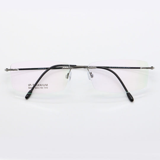 Unisex Rimless Titanium Frame Eyeglasses – FuzWeb