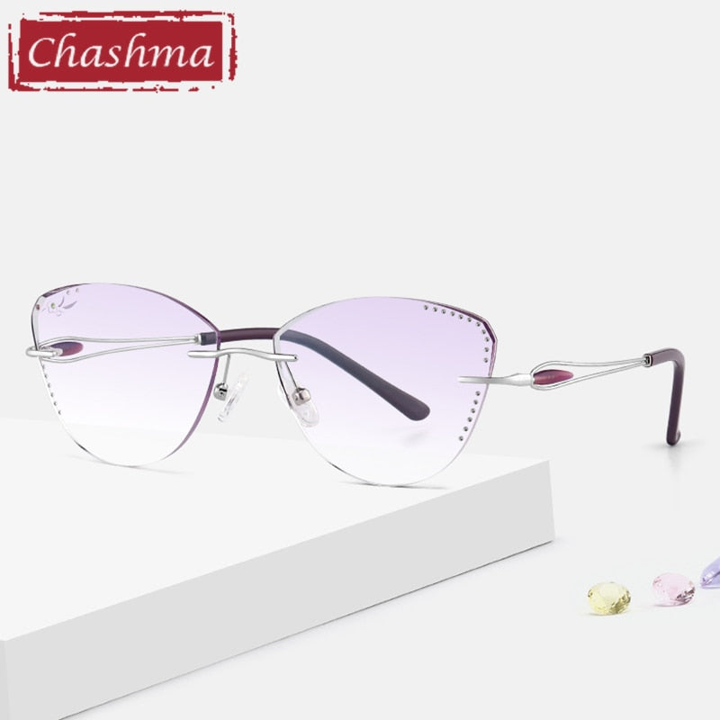 Chashma Ottica Rimless Cat Eye Eyeglasses – FuzWeb