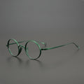 Yujo Round Titanium Eyeglasses - Unisex 43mm Full Rim – FuzWeb