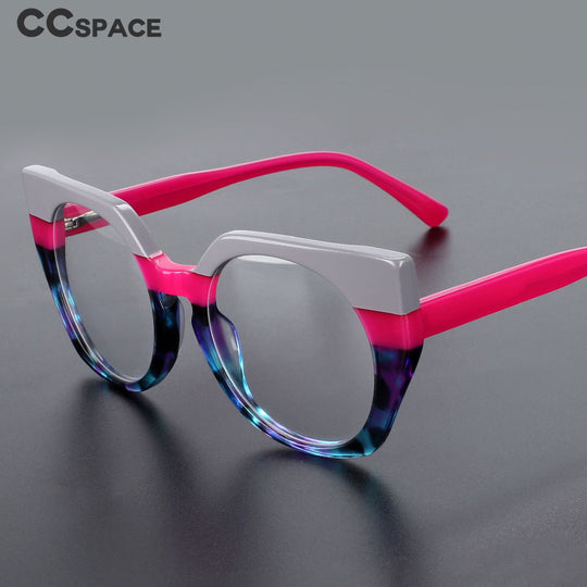 Ccspace Round Cat Eye Eyeglasses Fuzweb