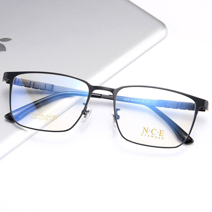 Reven Jate Mens Square Titanium Eyeglasses 5008 Fuzweb