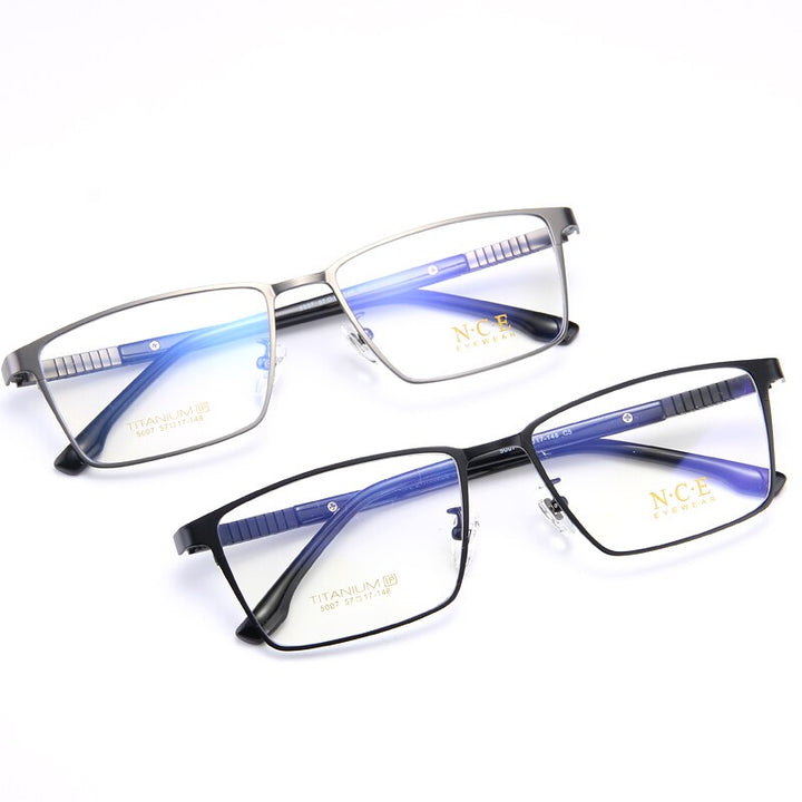 Reven Jate Mens Titanium Eyeglasses Full Rim Square Frames Fuzweb