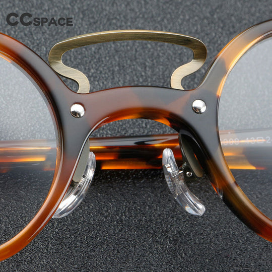 Ccspace Full Rim Round Eyeglasses Fuzweb