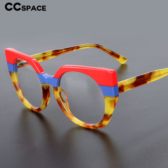 Ccspace Round Cat Eye Eyeglasses Fuzweb