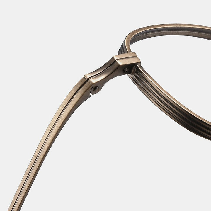 Reven Jate Titanium Eyeglasses 8016 Unisex Full Rim Round Square Fuzweb