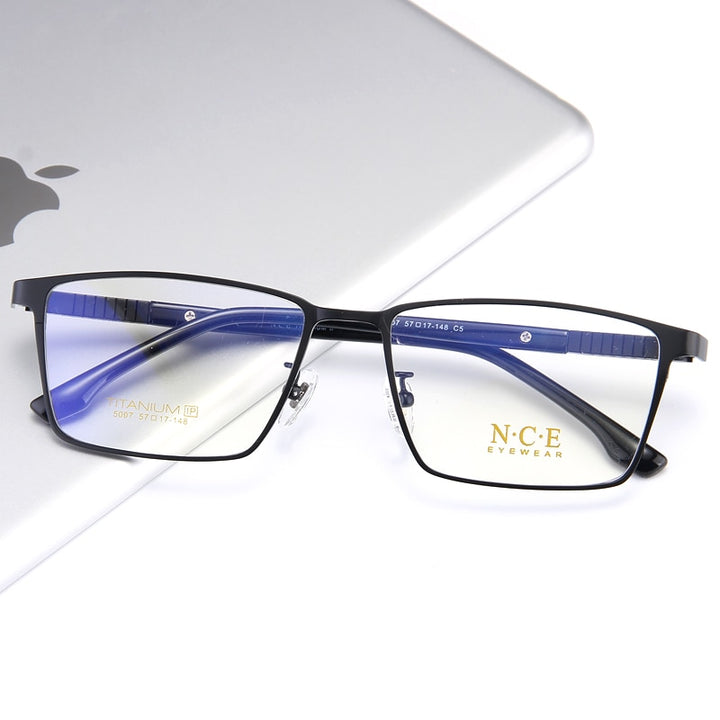 Reven Jate Mens Titanium Eyeglasses Full Rim Square Frames Fuzweb